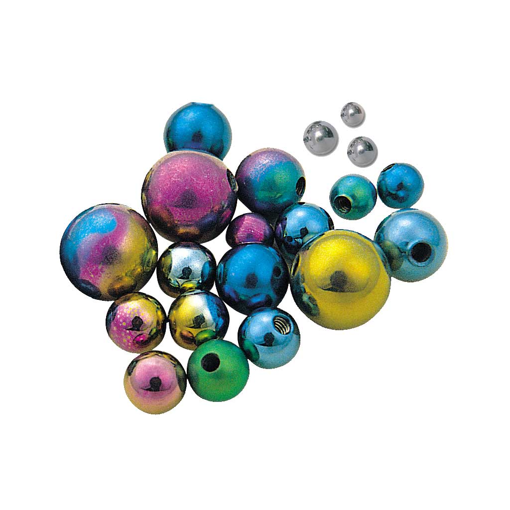 Replacement Threaded Balls Anodized (Titanium) | imaxshop.com